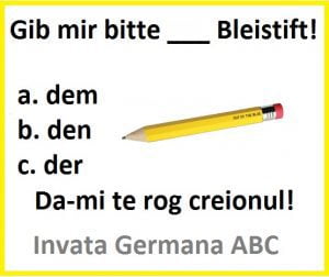 Exercitii de gramatica germana rezolvate